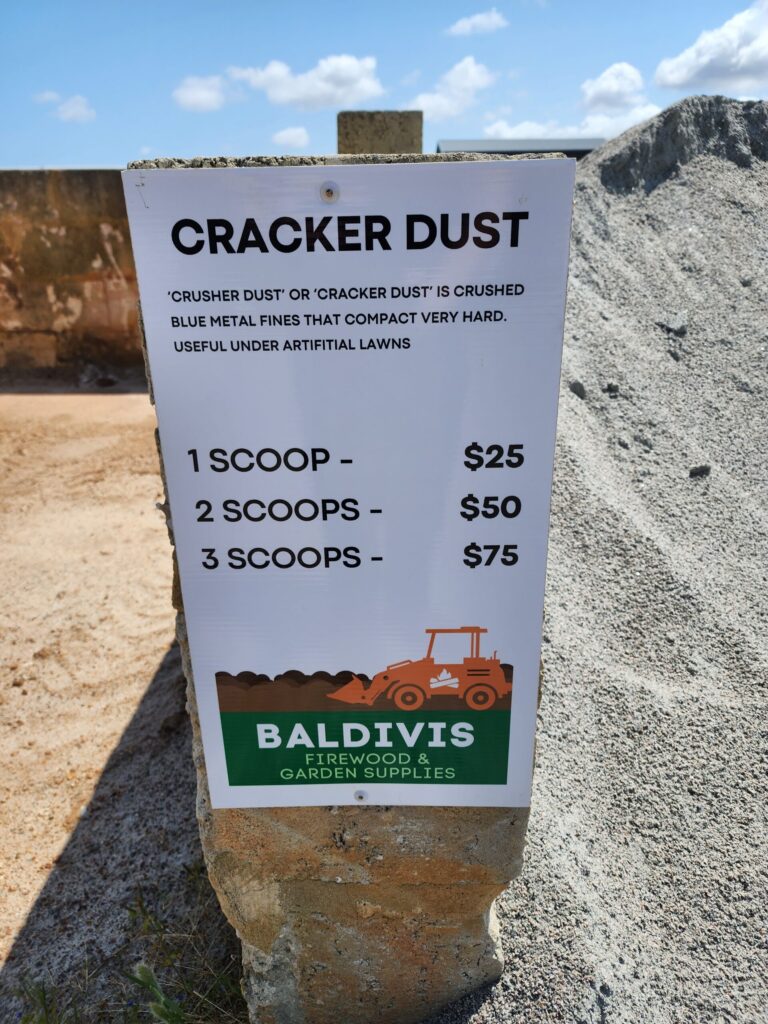 Buy Cracker Dust to Construct Compact Firm Bases